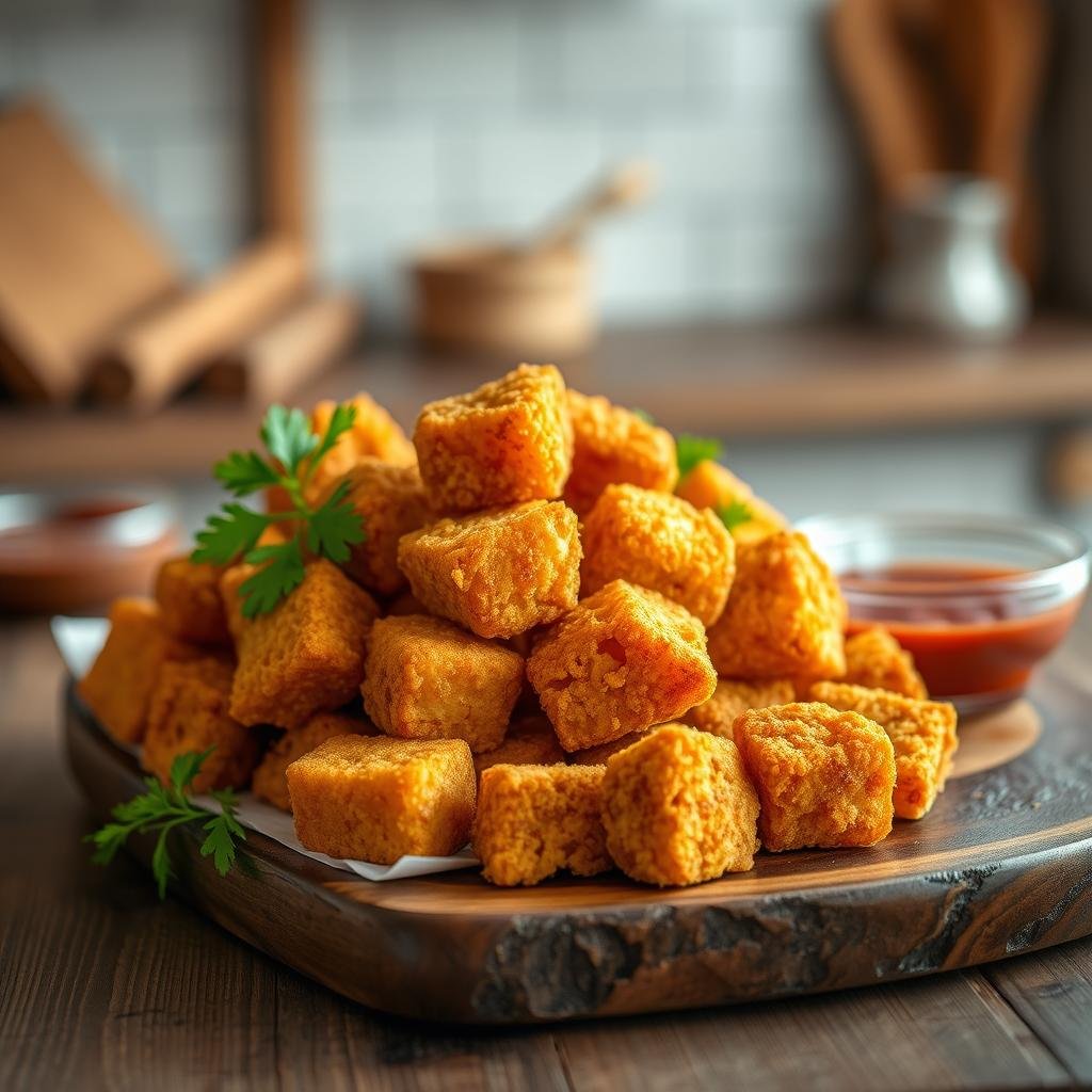 Cubos de Frango Empanado Crocantes: Aprenda a Receita